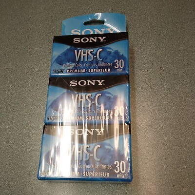 Sony VHS-C 30 min x3 | eBay