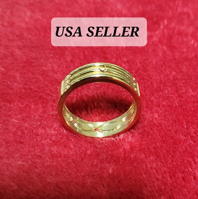 Atlantis Ring Stainless Steel Anillo Atlante, Golden Size 12- Grand ...