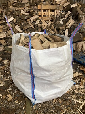 1X Builders Bag Dumpy Bag Of Hardwood KILN DRIED Hard Wood Logs ...