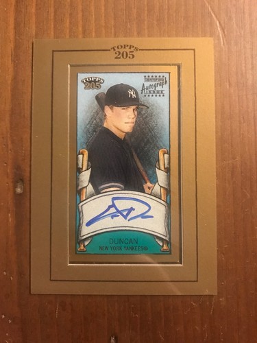 2003 (YANKEES) Topps 205 Autographs #ED Eric Duncan Auto Card | eBay