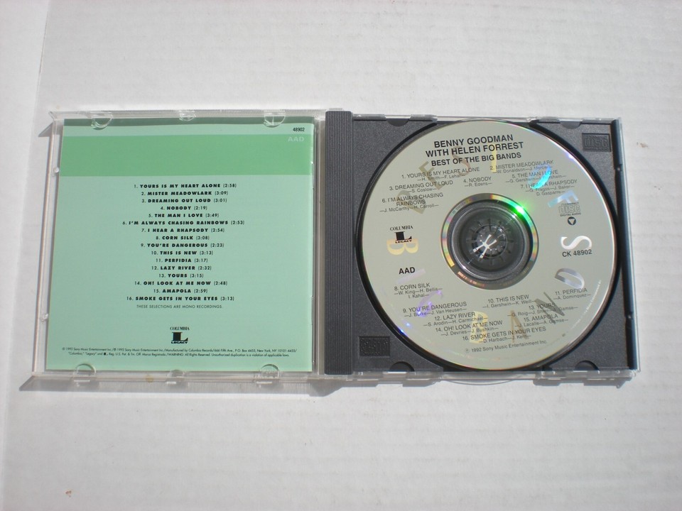 Benny Goodman cd Best Of The Big Bands Helen Forrest Near-Mint NM! | eBay