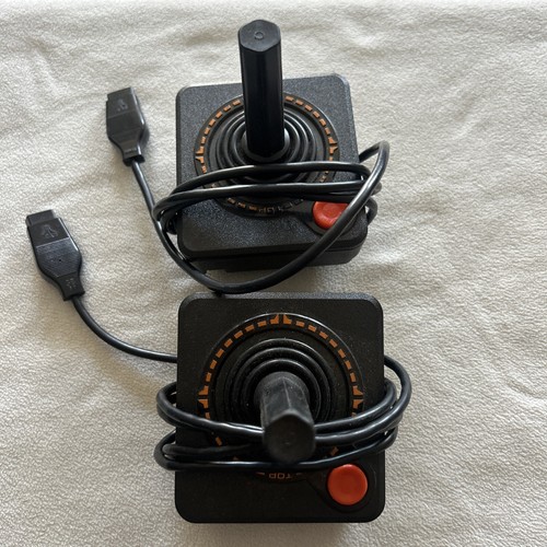 Lot Of Two CX-40 Atari Heavy Sixer Joystick Controllers. Tested And ...