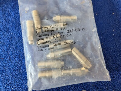 25x CORNING GILBERT ULTRARANGE RG 11 Connector GAF-URS-11 F 11U | eBay