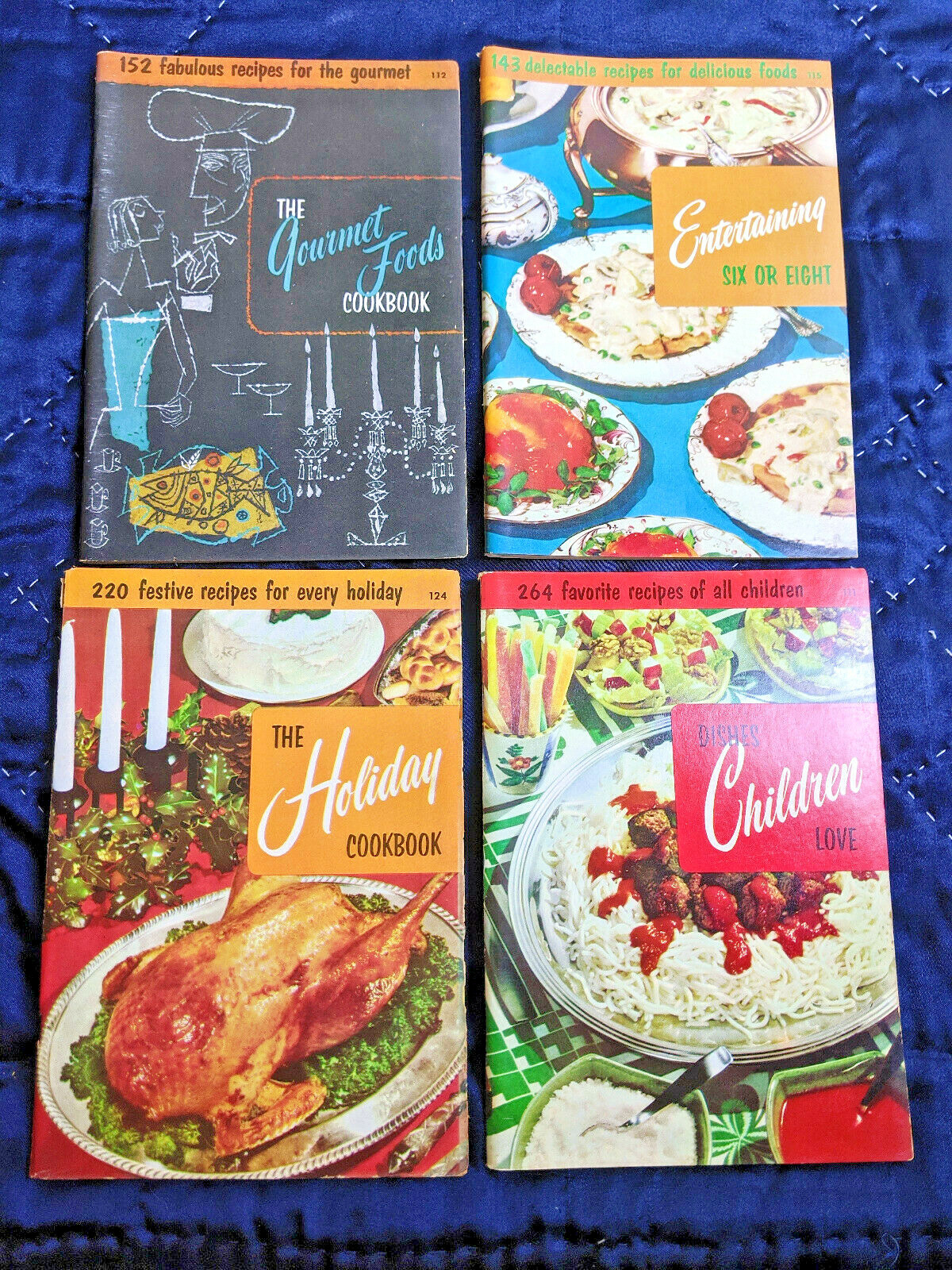 4-COOKBOOKS CULINARY ARTS INSTITUTE-ENTERTAINING-GOURMET-HOLIDAY ...