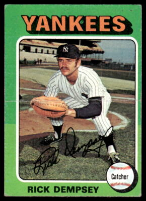 1975 Topps Rick Dempsey #451 New York Yankees Baseball Card | eBay