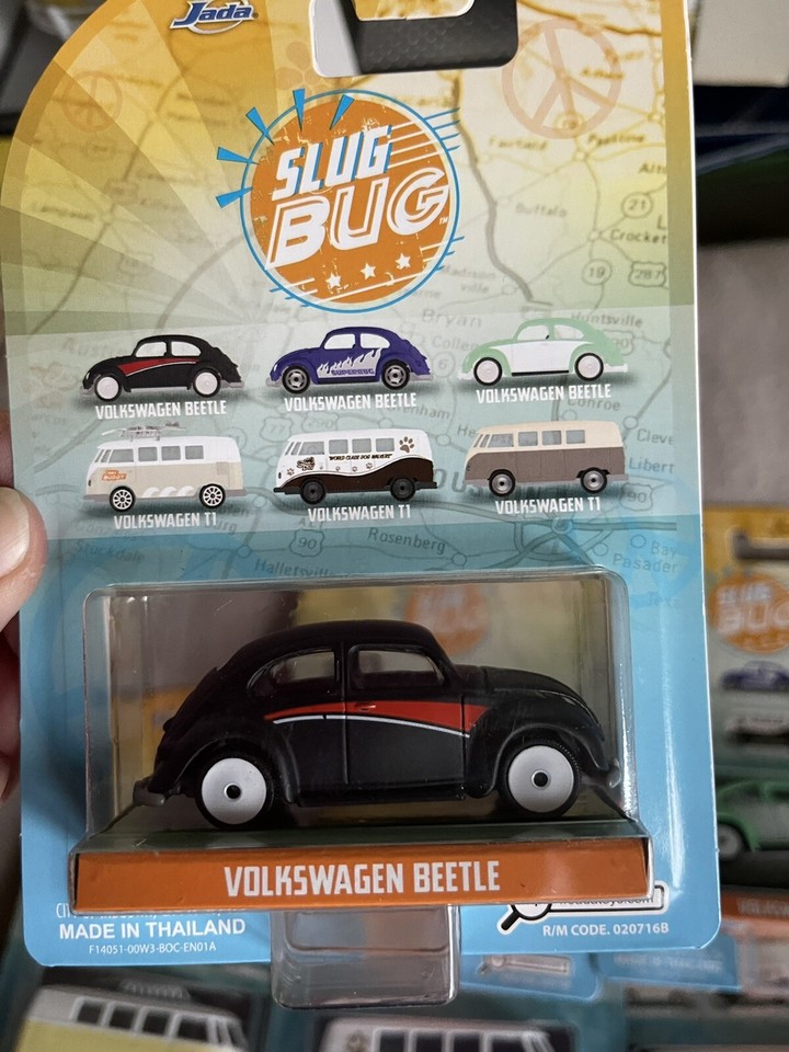 Jada Punch Buggy Slug Bug 2021 Complete Set 6 VW Volkswagen T1 Beetle ...