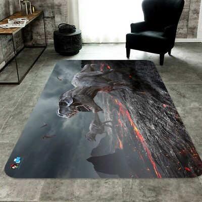 3D Volcanic Dinosaur War NAO2117 Game Rug Mat Elegant Photo Carpet Mat ...