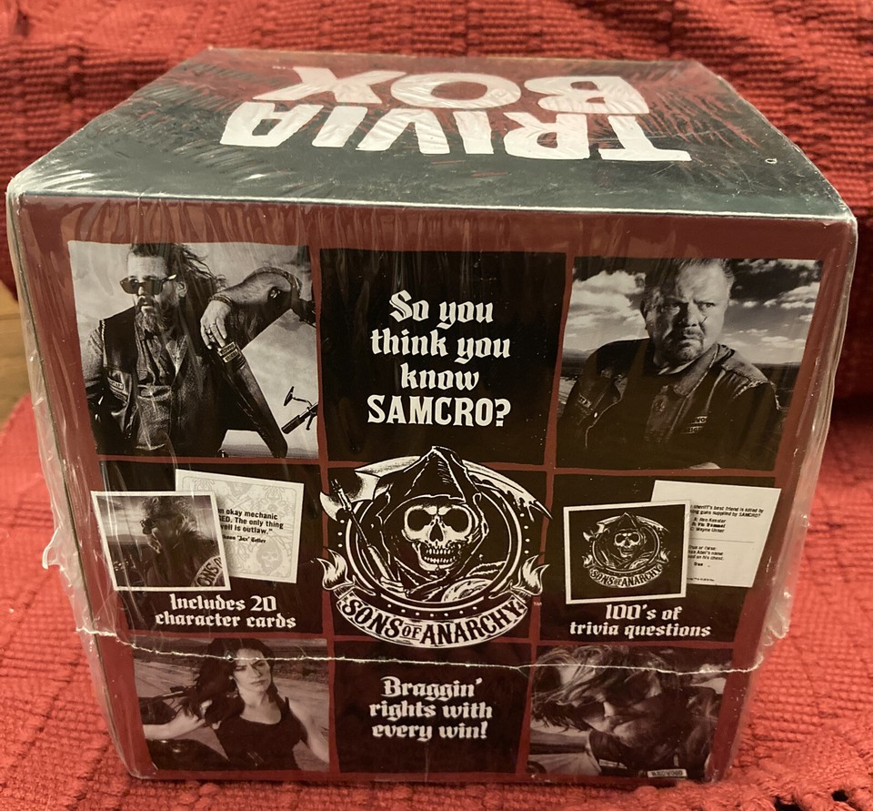 Sons Of Anarchy Trivia Box Card Game Cardinal New Sealed 2012 | eBay