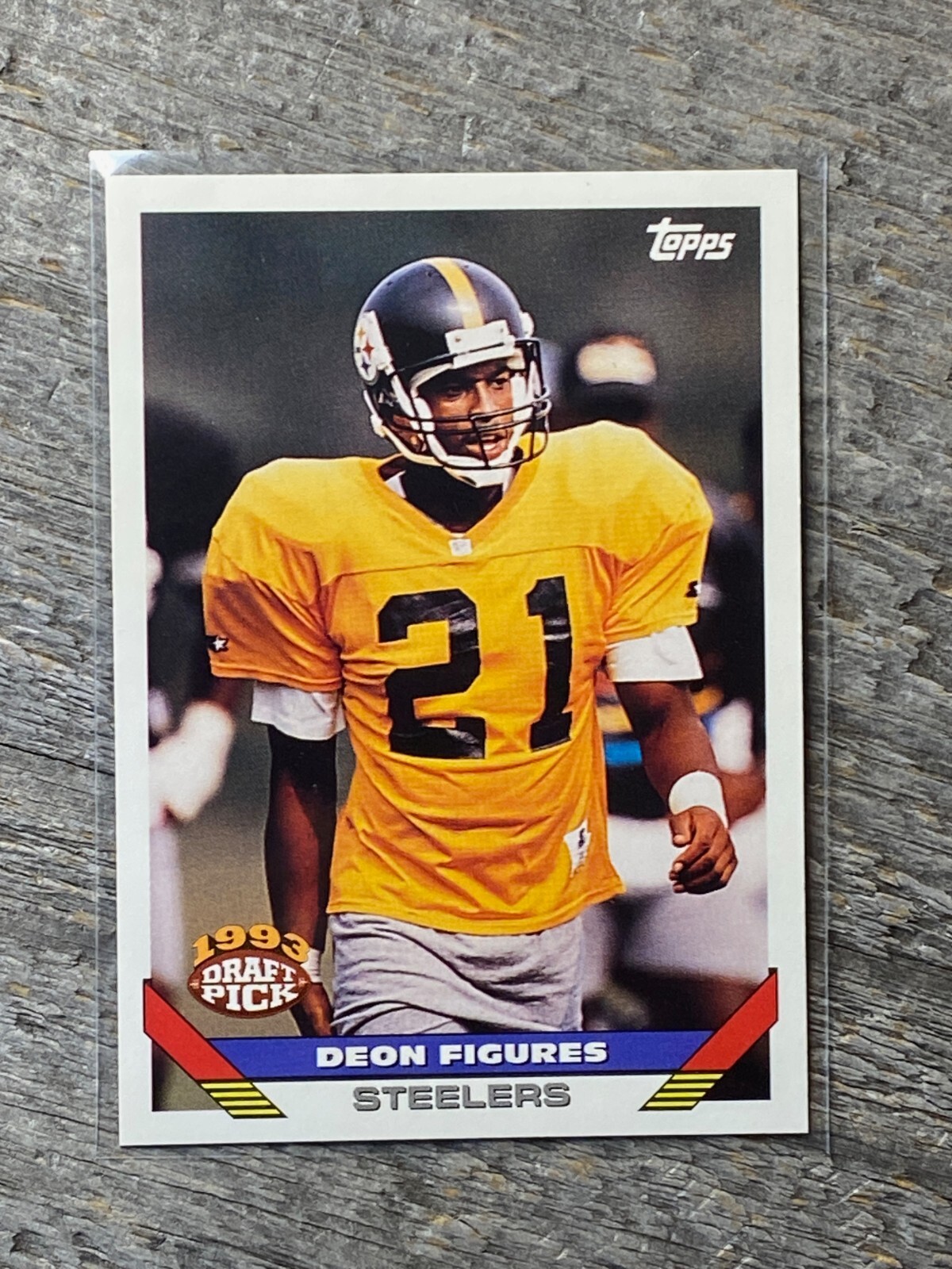 Deon Figures 1993 Topps Football Draft Picks Card #341 Pittsburgh ...