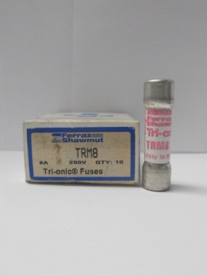 New Lot Ferraz Shawmut TRM 8 Amp Fuses FNM-8 250 Volt NIB | eBay