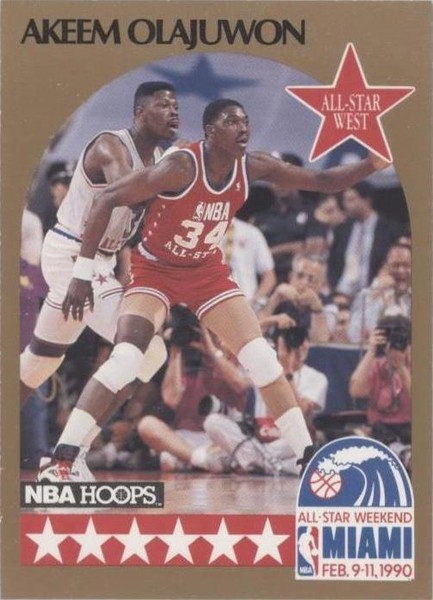 1990-91 NBA Hoops - All-Star Game #23 Hakeem Olajuwon for sale online ...