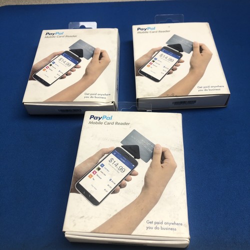 LOT OF 3X PayPal Mobile Credit Card Reader Swiper iPhone ...