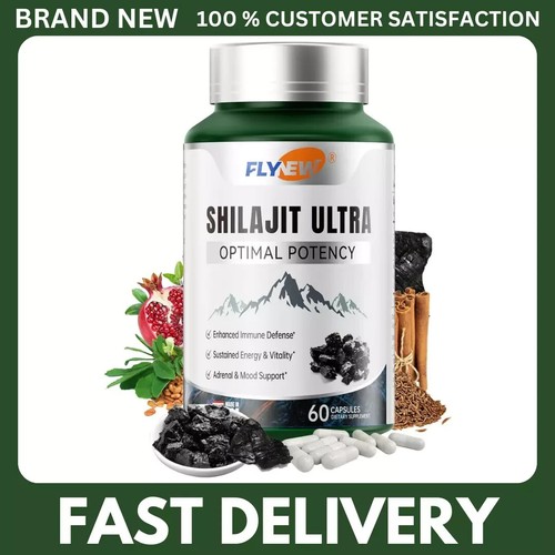 Flynew Shilajit Ultra Optimal Potency, Shilajit Extract with L-Arginine ...