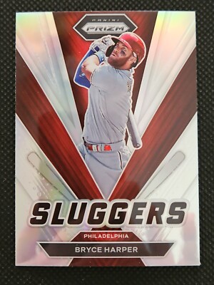 2022 Panini Prizm 'Sluggers' Insert #SL-10 BRYCE HARPER SILVER PRIZM ...