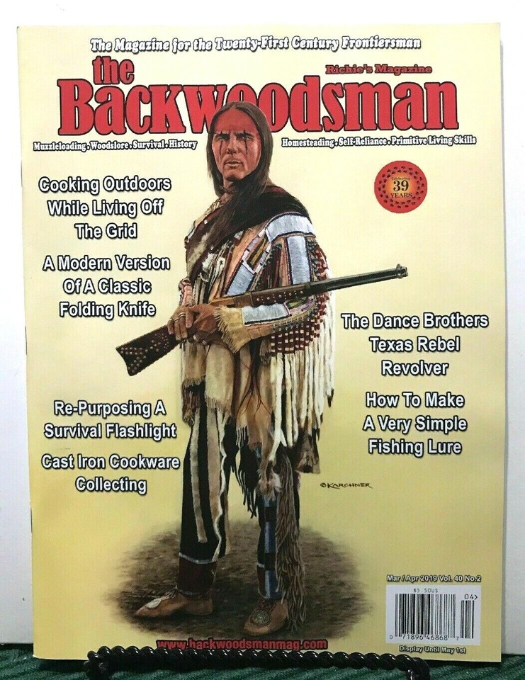 Backwoodsman March/April magazine 2019 Cooking Outdoors Classic Knife ...