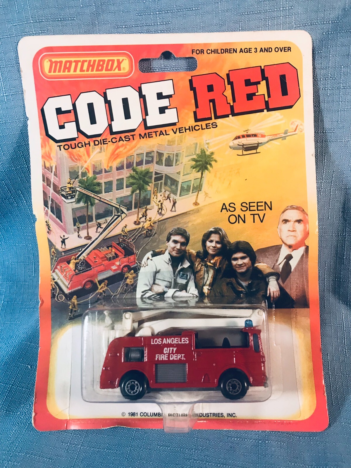 Vintage 1981 Lesney Matchbox Code Red Die Cast Fire Dept Snorkel on card | eBay