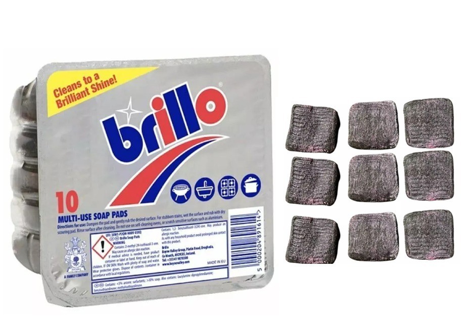 Brillo Pads Multi-Use Soap Pads For Household Cleaning Kitchen Steel ...