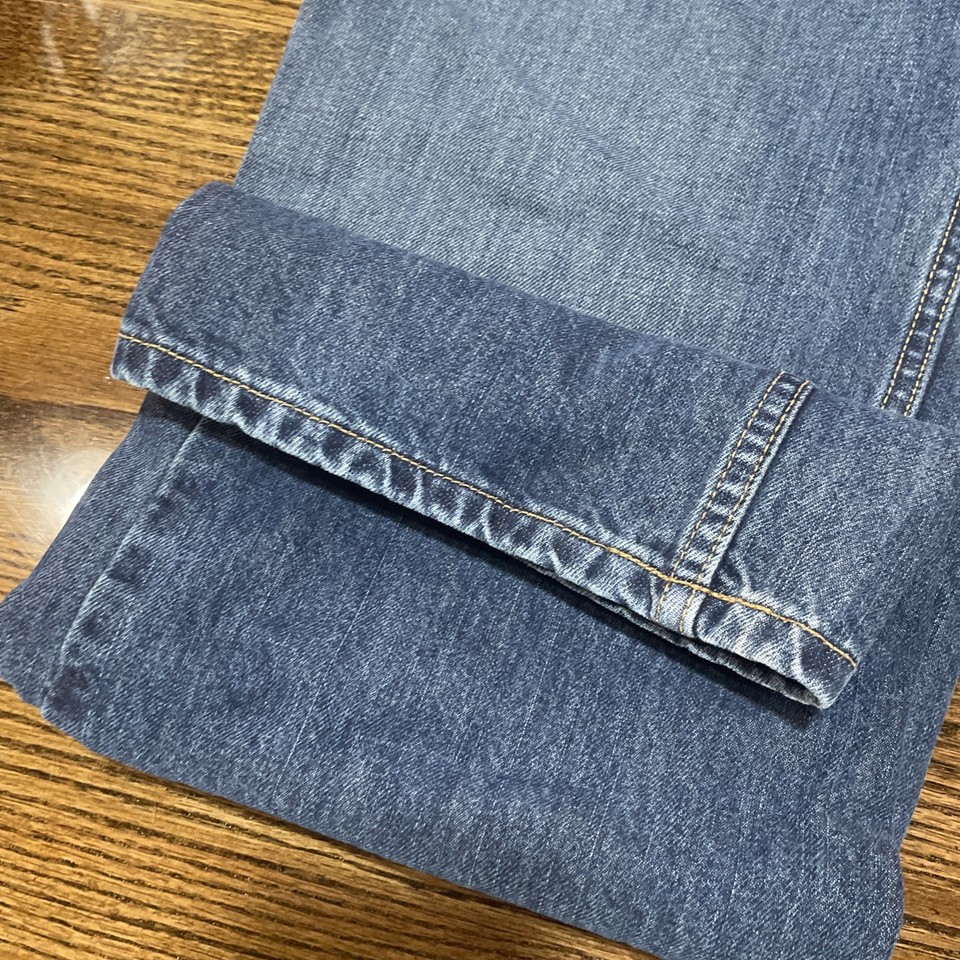 Harley Davidson Jeans Men 44x34 Blue Denim Boot Cut Motorcycle Biker ...