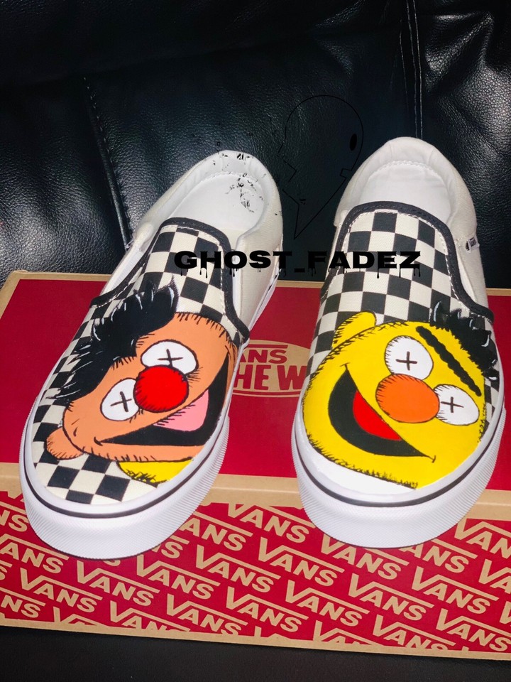 Custom Vans Kaws Bernie Mac Size 8.5 Men Brand New Size 10 Women | eBay