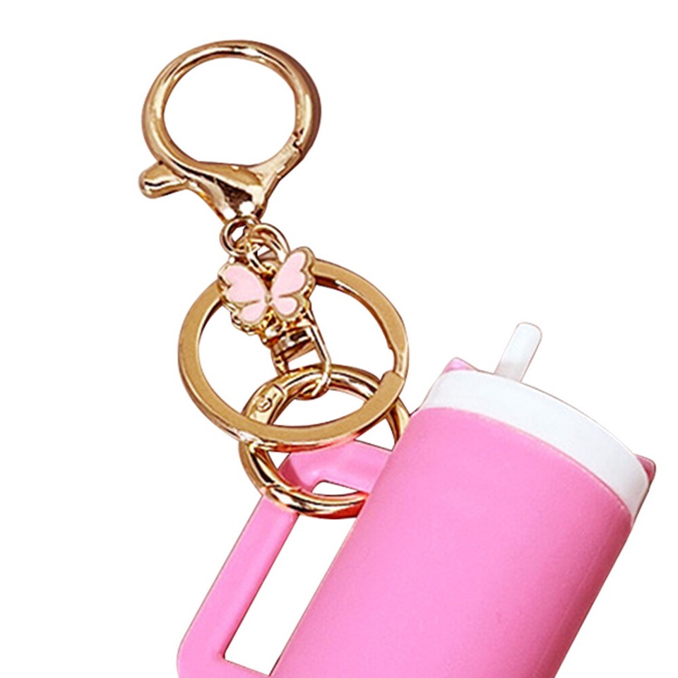 Mini Cup Keychain Mini Tumbler Keychain Cute Tumbler Key Ring for ...