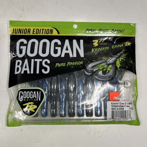 Googan Baits Krackin Craw Jr. 3" 10PK Pack Junior Edition CHOOSE YOUR ...