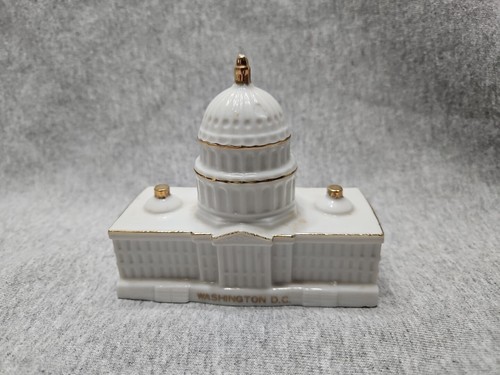 Vintage Porcelain Coin Bank Souvenir US Capitol Washington DC | eBay