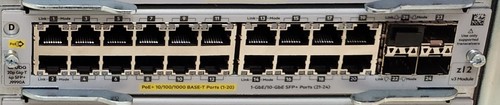 HPE Aruba 20-port 10/100/1000 PoE+ 4-port 10GbE SFP+ v3 zl2 Module ...