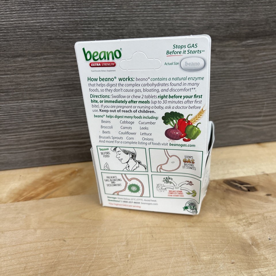 Beano Ultra 800, Gas Prevention and Digestive Enzyme , 100 Count Exp 08 ...