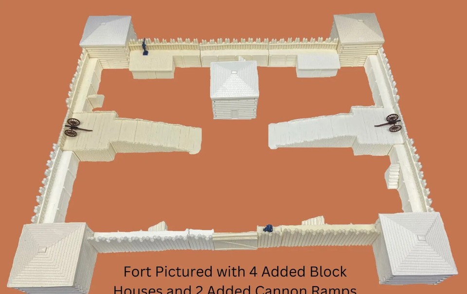 Log Fort Block House 1/72 Scale French/Indian, AWI, Wild West, ACW | eBay