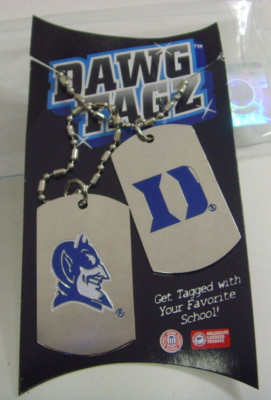 Duke Blue Devils sports dawg tagz necklace key chain set collegiate ...