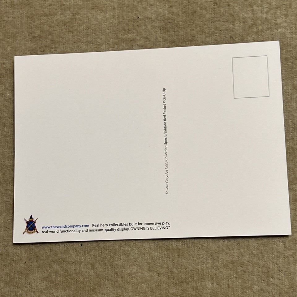 The Wand Company Fallout Red Rocket Pick-U-Up Truck Postcard Rare ...