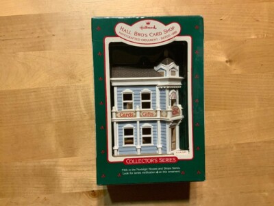 Hallmark Keepsake Ornament Hall Bros Card Shop 1988 5th Nostalgic ...