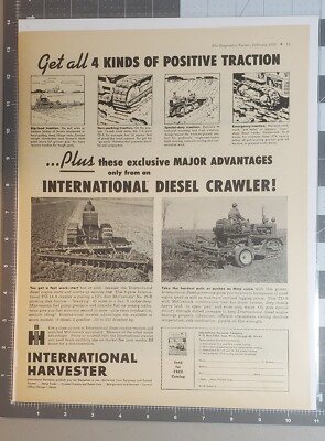 Vintage 1955 International Diesel Crawler Magazine Ad | eBay