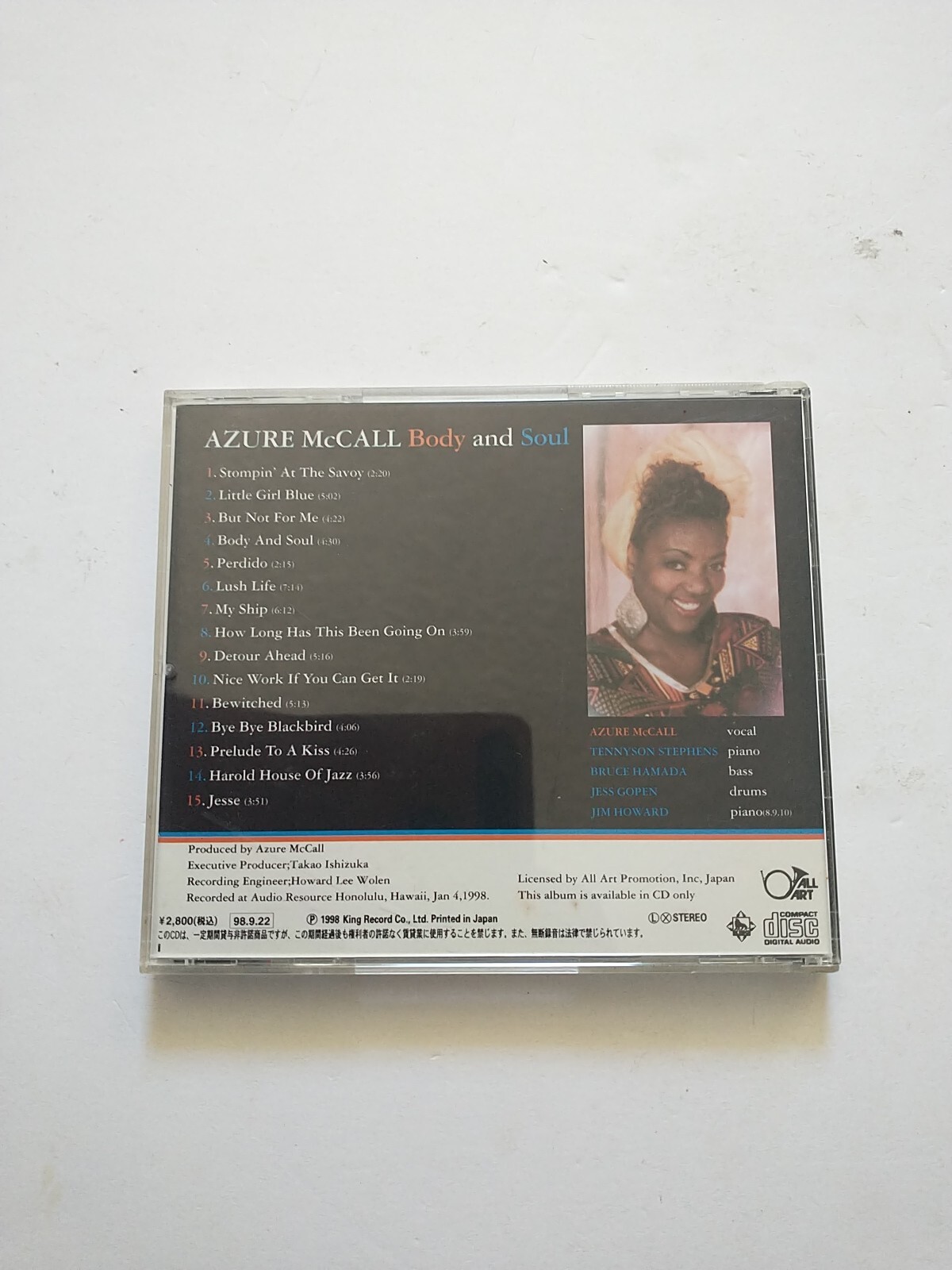 AZURE McCALL BODY AND SOUL - JAPAN IMPORT RARE!! | eBay