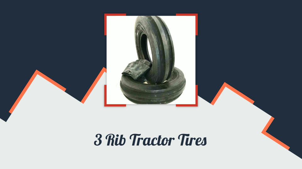 TWO New 5.50-16 Tri-Rib 3 Rib Front Tractor Tires & Tubes Heavy Duty | eBay