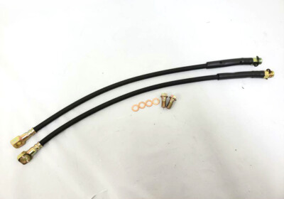 22" Chevy GM Disc Brake Conversion 10mm Rubber Brake Line Hose Set ...