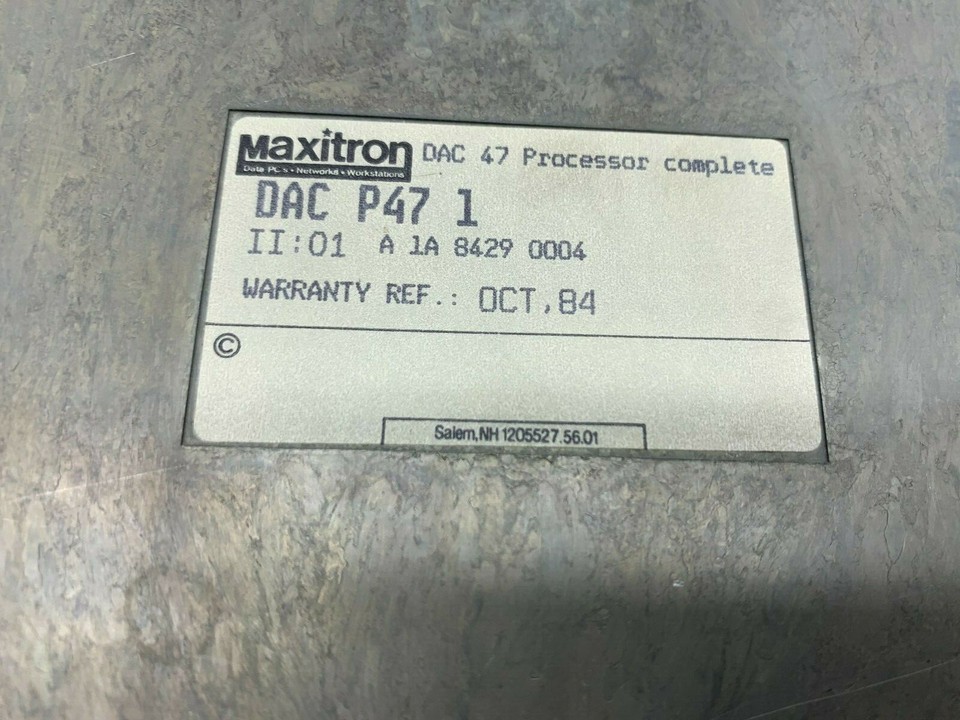 USED MAXITRON MODULE DACPU71 | eBay