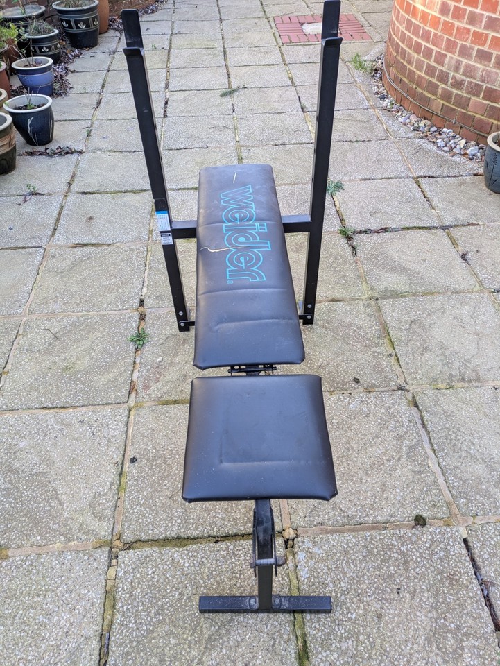 Weider Weights Bench With Incline And Leg Curl Extension | eBay UK