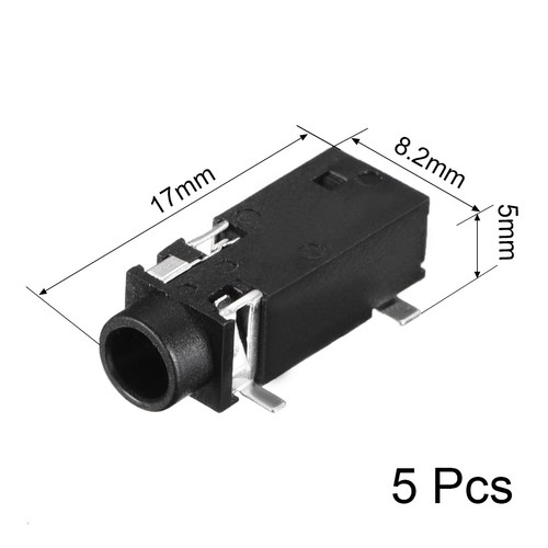 3.5 mm Audio Jack Connector PCB Mount Female Socket 5 Pin PJ-328 5pcs ...