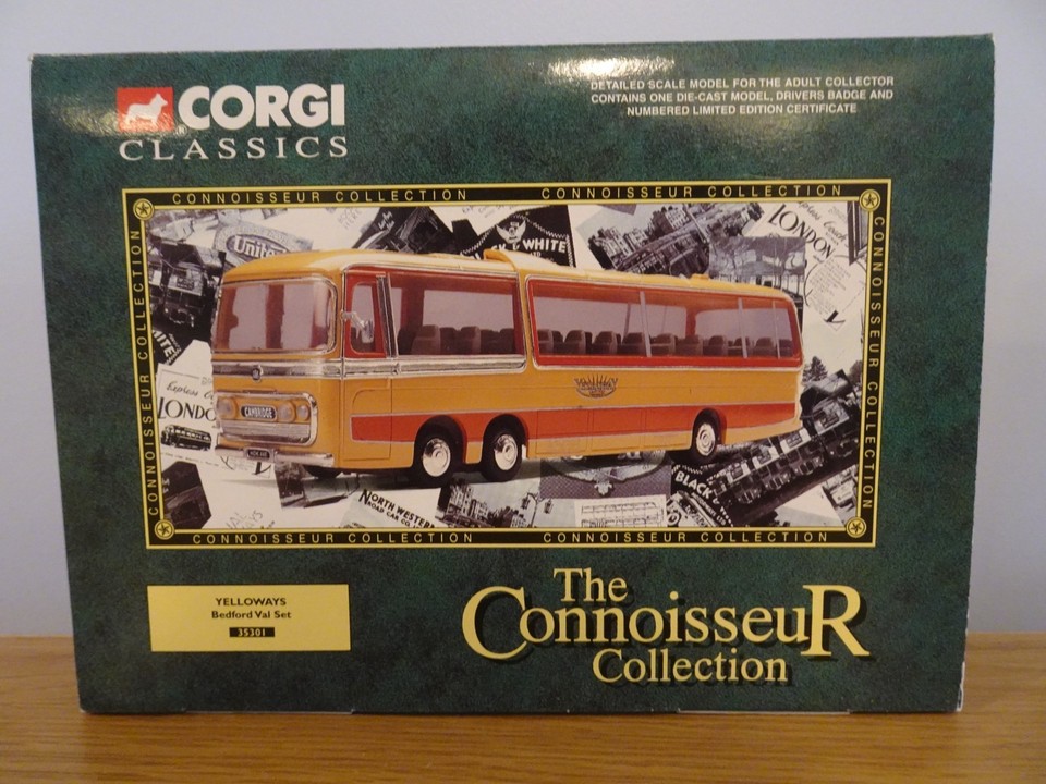CORGI YELLOWAYS BEDFORD VAL PLAXTON PANORAMA COACH BUS MODEL 35301 1:50 ...