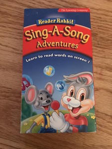 Reader Rabbit Sing-A-Song Adventures - VHS (2000, TLC Entertainment ...