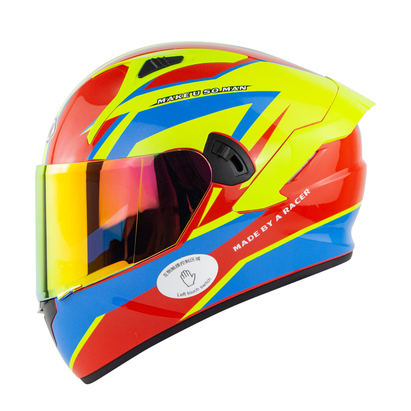 Motorbike Motorcycle Motor Face Face Helmet Flip Up Helmets Bluetooth ...