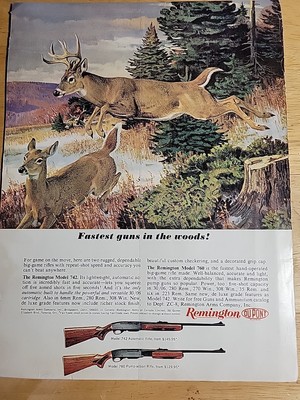 Vintage Ad Remington DuPont Automatic Rifle 'Fastest Guns In The Woods ...