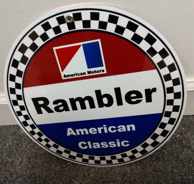 American Motors Corporation sign .. AMC Rambler | eBay