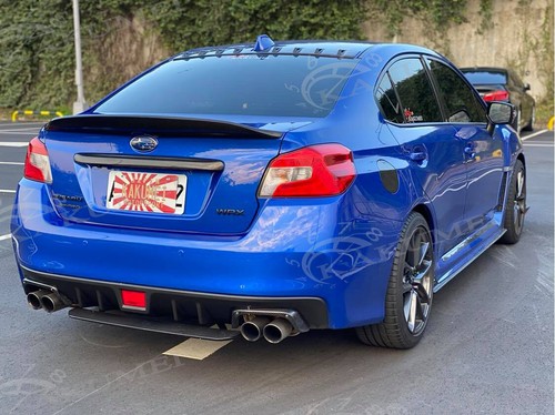 Carbon Fiber Rear Under Spoiler STI Style for 2014 2015 2016 Subaru WRX ...