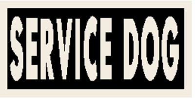 SERVICE DOG Iron-On Patch Morale Tactical Emblem White | eBay