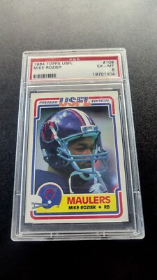 1984 Topps USFL Mike Rozier #109 RC PSA 6 | eBay