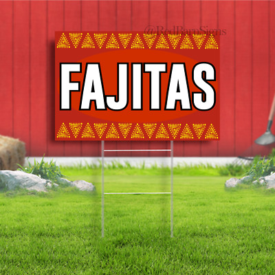 Fajitas Indoor Outdoor Yard Sign | eBay
