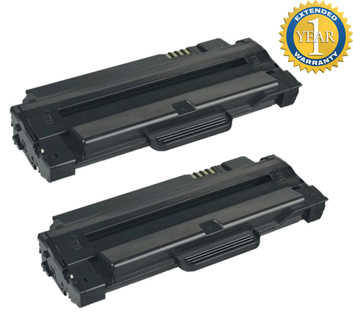2 Pack MLT-D105L ML-2525 ML-2525W Toner Cartridge For Samsung ML-2545 ...