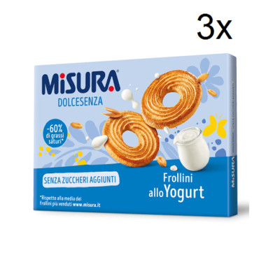 3x Misura Dolcesenza kekse mit Joghurt ohne Zucker 400g biscuits ...